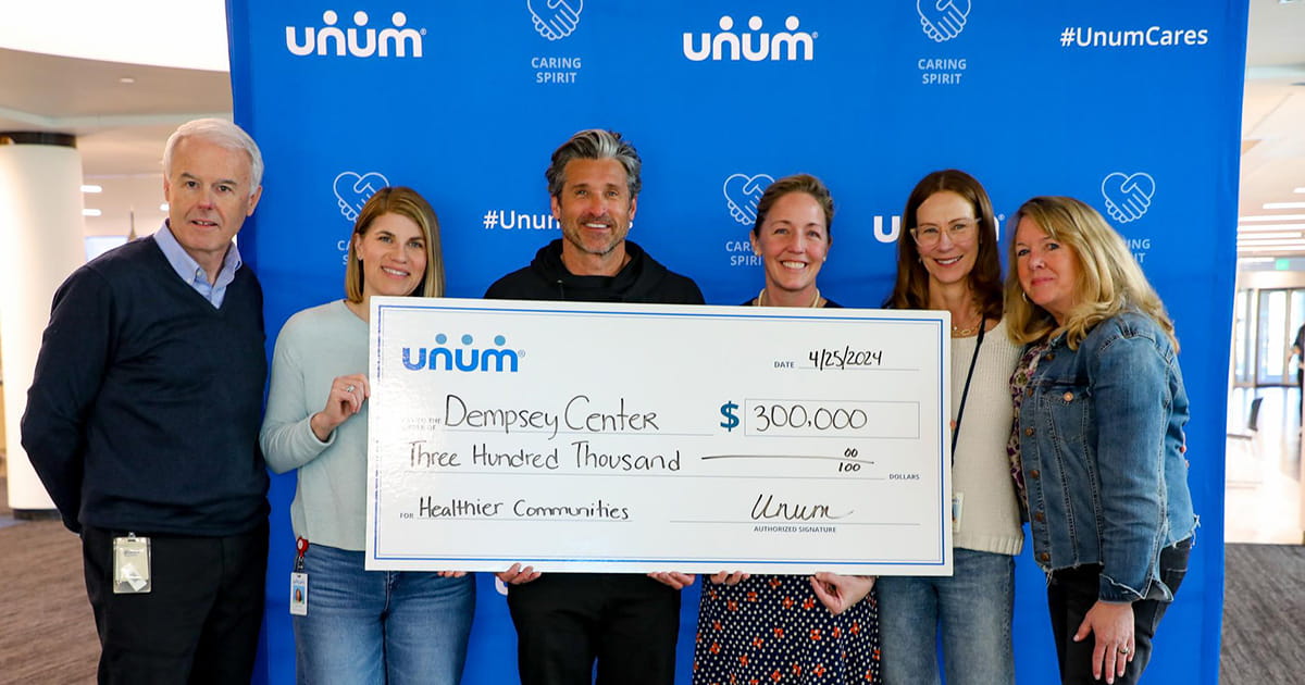 Unum makes $300k donation to Dempsey Center